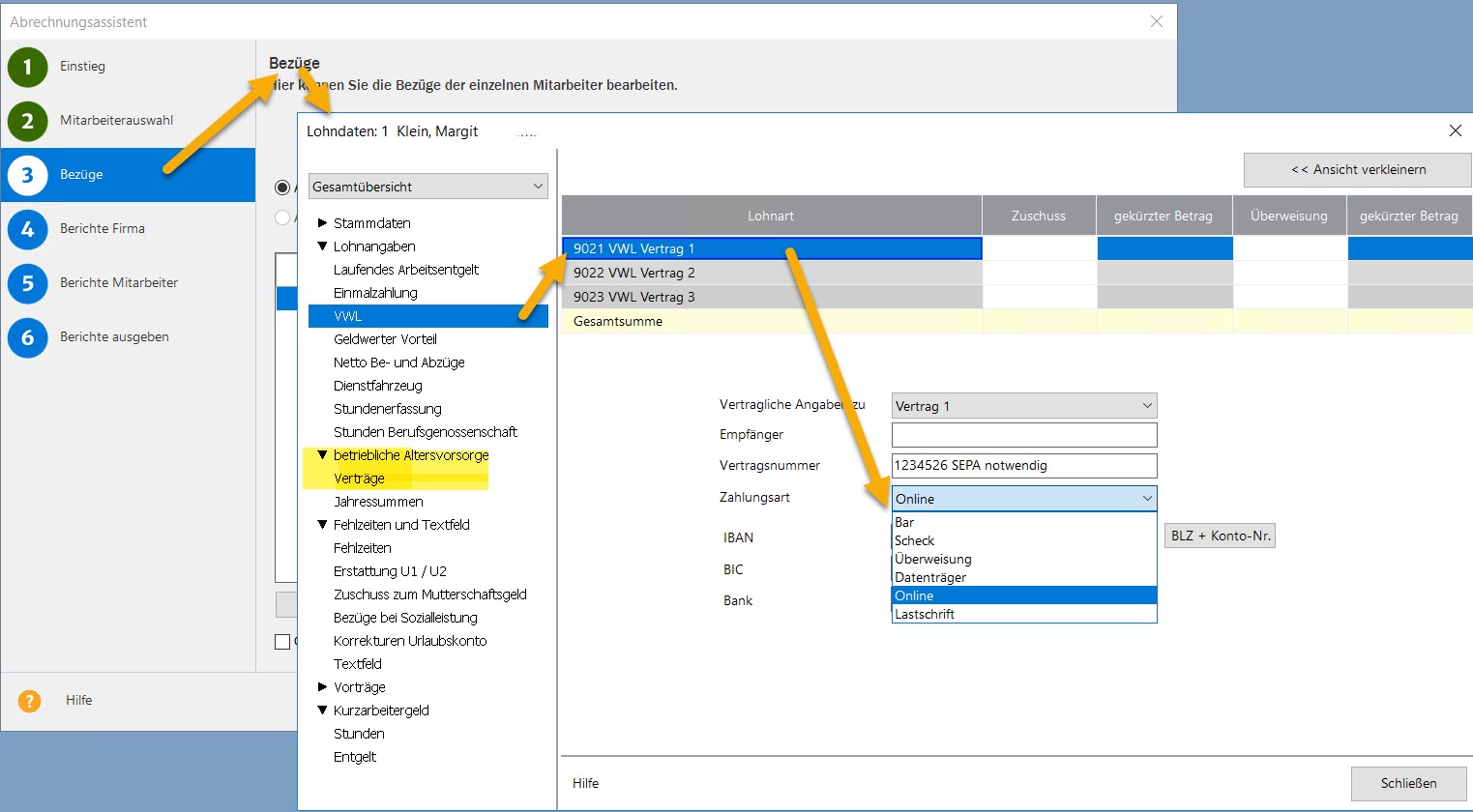5.1.1.f. Lexware® Lohn und Zeit: Lexware® Lohn und Zeit: Online Banking ...